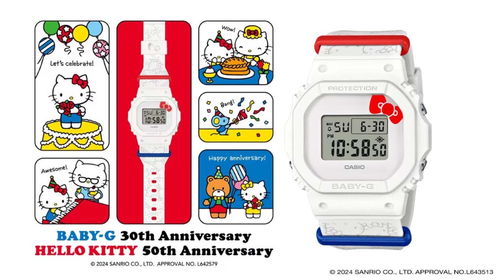 Casio, Hello Kitty'nin 50. yaşını yeni BABY-G modeliyle kutluyor - Webmasto